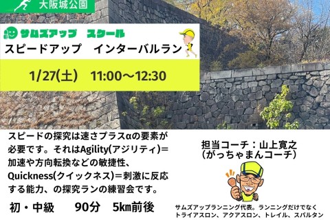 1月27日スピードアップインターバルラン | e-moshicom（イー・モシコム）