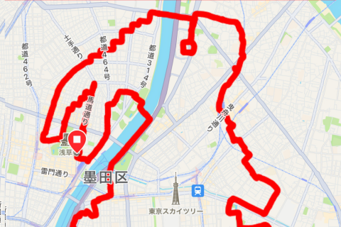 お絵かきRUN〜GPSで今年の干支辰を描こう♪〜 | e-moshicom（イー・モシコム）